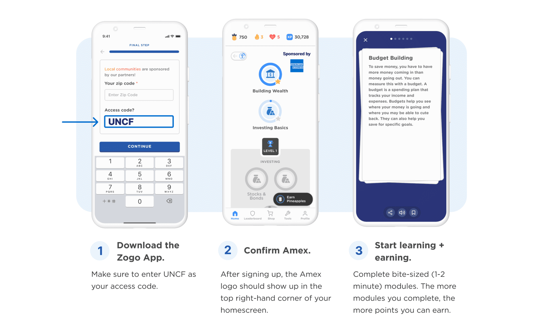 Learn and Earn: American Express and Zogo for Financial Education - UNCF