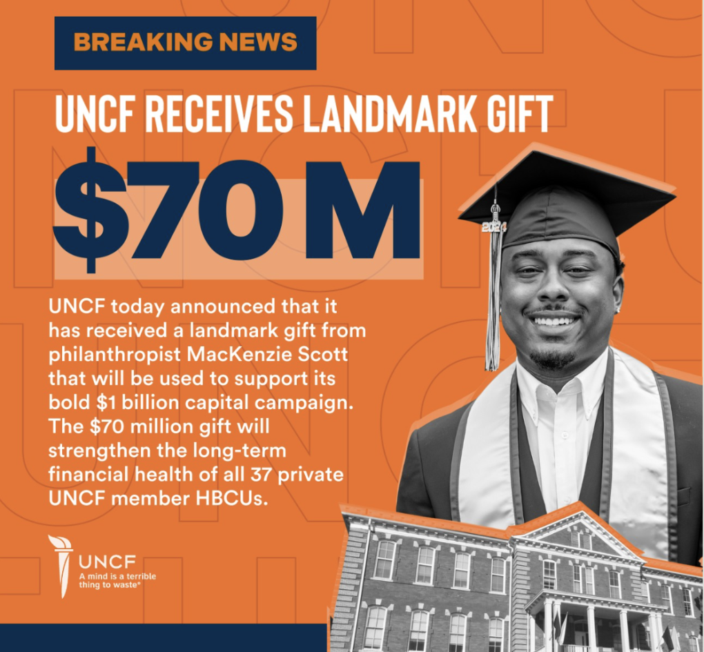 Transformative $70 Million Gift Supports UNCF’s $1 Billion Capital ...
