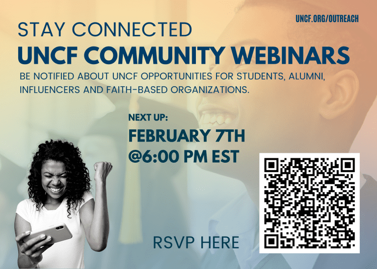 UNCF Offers Free Webinars Highlighting Scholarships - UNCF